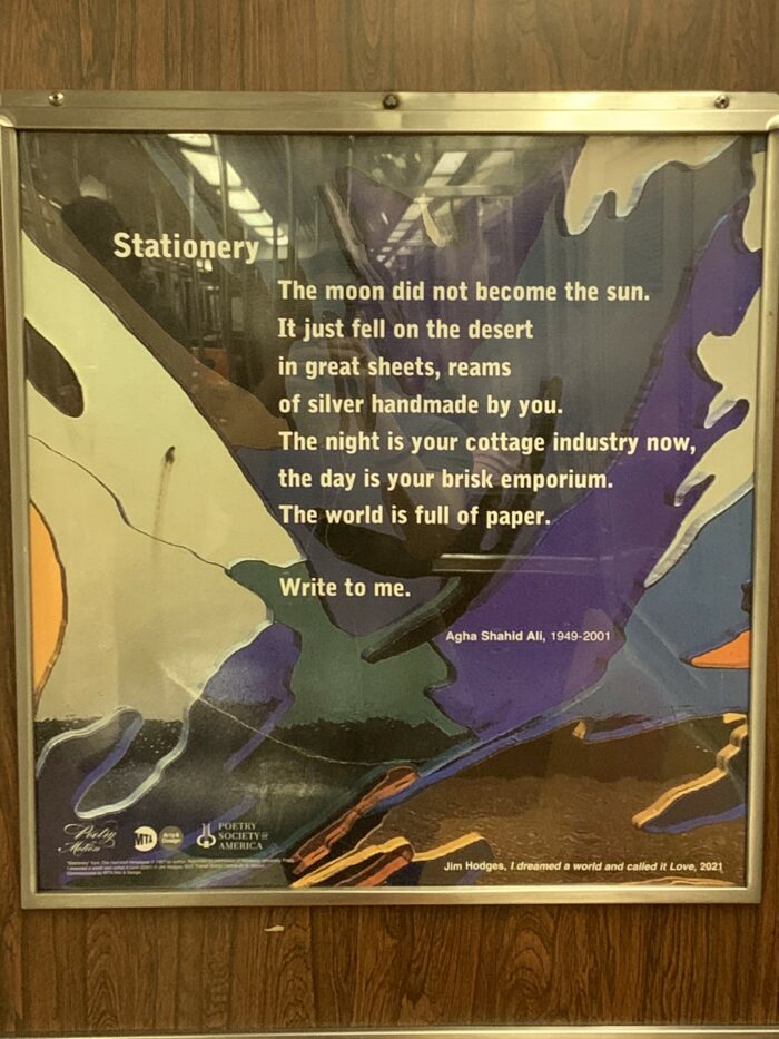 Photo and Poem of the Day (NYC Subway, Thanks to Rachel) – We Inter-Are